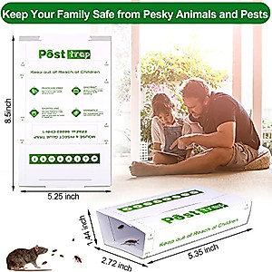 Protecker Mouse Trap,Pest Control Traps,Professional Strength Mouse Glue Traps ,Mice Rat Moths Bugs Insects Bed Bugs Spiders Cockroaches Snake Glue Traps for House Indoor Outdoor ,Non-Toxic&Pet Safe