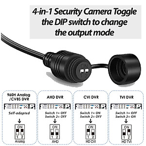 VENTECH Metallic Bullet Security Camera with 24 ir led Day-Night Vision 65ft Cut CMOS Outdoor Indoor (Hybrid 4-in-1 CVI/TVI/AHD/960H Analog CVBS)