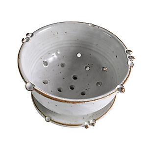 Anthony Stoneware 2-piece Berry Bowl Set, White