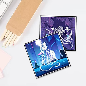 Hying 2PCS Leopard Girl Clear Stamps for Card Making, Tattoo Artistic Panther Catwoman Transparent Rubber Stamps for Bullet Journal DIY Scrapbook Decoration Handmade Crafts Notebook