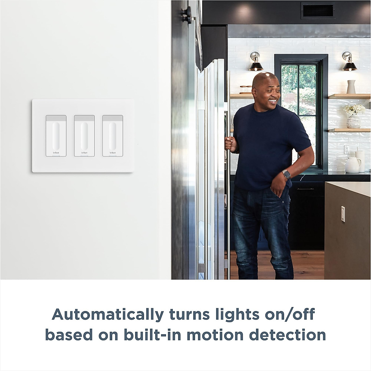 Brilliant Smart Dimmer Switch (White) — Compatible with Alexa, Google Assistant, Apple HomeKit, Hue, LIFX, SmartThings, TP-Link, Wemo and More