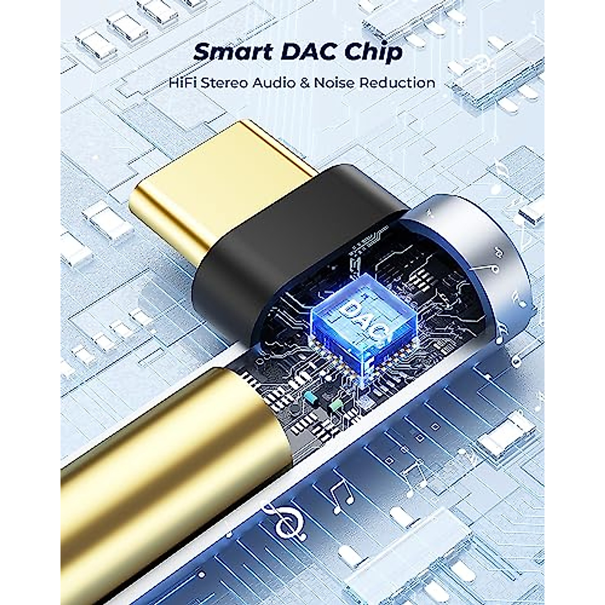 USB C to 3.5mm Audio Adapter, USB Type C to 3.5mm Female Headphone Jack Dongle Aux Adapter DAC Stereo HiFi Right Angle for iPhone 15 Pro Max/15 Pro/15 Plus, iPad Pro Air 5 4, Galaxy S24 Ultra S23