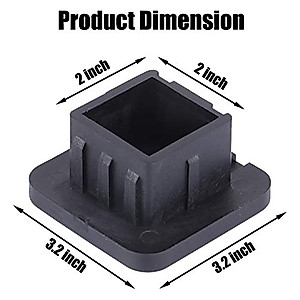 2” Heavy Duty Trailer Hitch Tube Cover Plug Cap Rubber for 2 inch Receivers Class 3 4 5 Ford GMC Toyota Jeep Dodge Nissan Audi BMW Porsche Polaris ATV UTV-KIWI MASTER