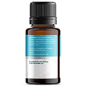 OraRestore Natural Bad Breath Treatment—Concentrated Blend of Essential Oils—Dentist Formulated Liquid Toothpaste & Mouthwash for Healthy Gums & Teeth—Tooth Oil for Oral Care w/eBooklet 15ml (1 Pack)