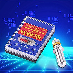 GOTOTOP 15pcs Plotter Blade Tungsten Steel Plotter Cutter Blade Cutting Tool 30, 45, 60 Degree with Holder