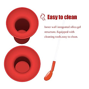 YILAILI Slushie Maker Cup, Magic Squeeze Cup Cooling Maker Cup Freeze Mug Milkshake Smoothie Mug, Portable Squeeze Ice Cup for Family (Red)