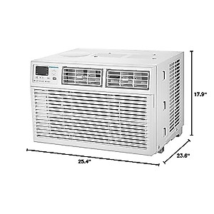 Emerson Quiet Kool 15,000 BTU 115V Window Air Conditioner with Remote Control, Cools Rooms up to 700 Sq.Ft. with 24H Timer, 3-Speeds, Quiet Operation and Auto-Restart