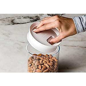 ClickClack Cube Storage Containers, Capacity: 1-1/2-qt, 3-qt and 4-1/2-qt, White, Set of 3