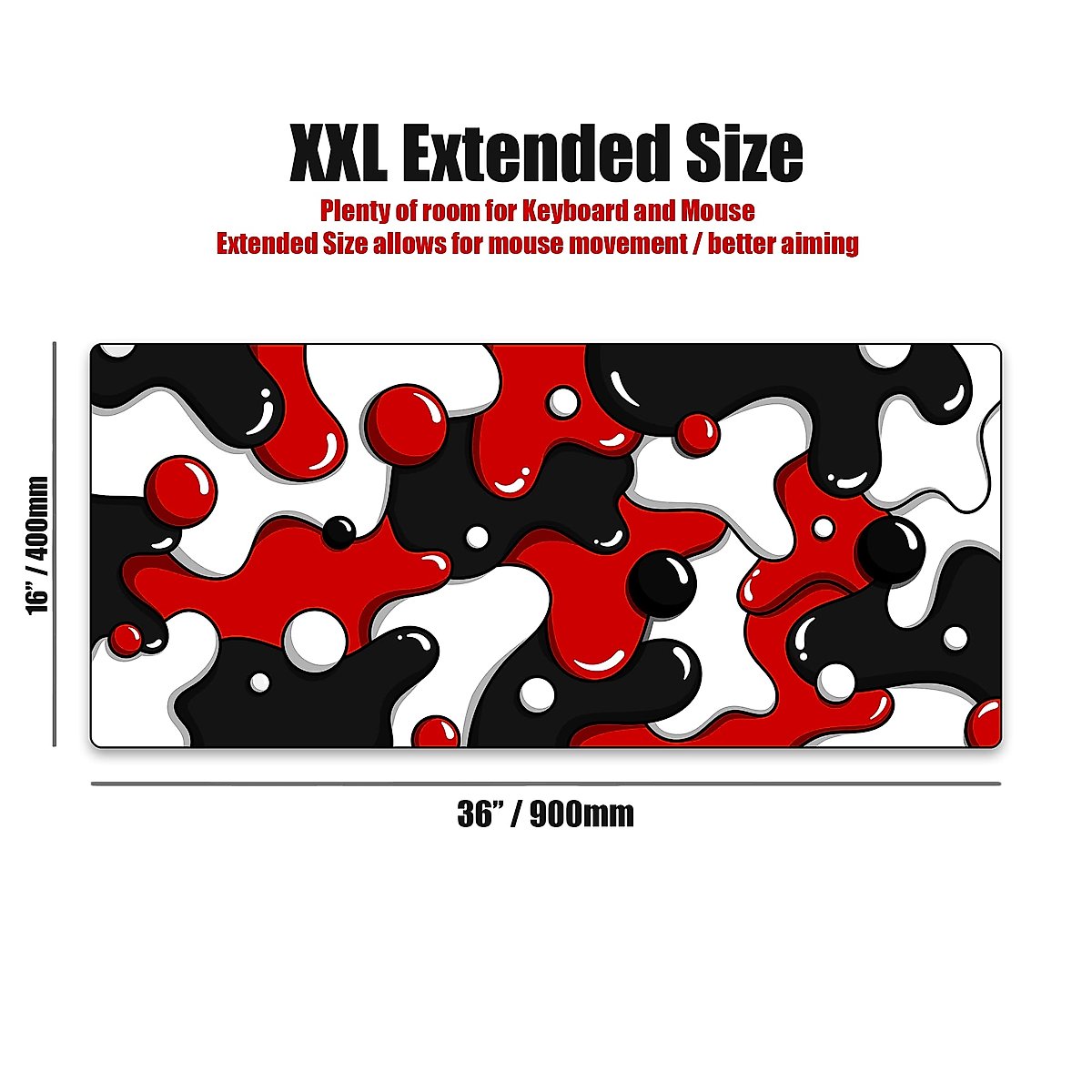 Kraken Pro 60 BRED Edition 60% Mechanical Keyboard and Matching DARTH XXL GAMING MOUSE PAD (Black and Red Gaming Bundle)