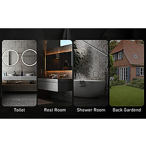 ZYlifemagic High Pressure 10-mode Shower Head With Handheld - Anti-clog Nozzles, Stainless Steel Hose, Cleaning Fuctions For Tubstiles Pets Wall And Overhead Brackets Cleaning -Premium Chrome