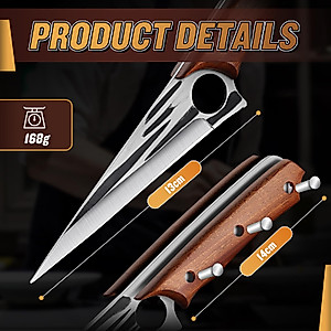 TOMBRO Boning Knife for Meat Cutting, 6 Inch Super Sharp Deboning Knife,Full Tang Fillet Knife with Ergonomic Rosewood Handle,Versatile Deboning Knife With Gift Box,Meat Trimming Butcher Knife