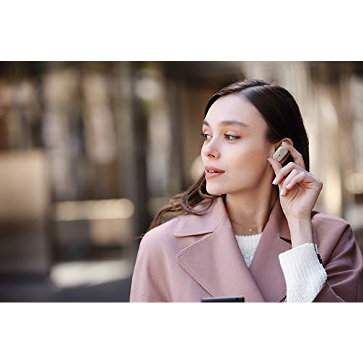 Sony Industry Leading Noise Canceling Truly Wireless Earbuds Compatible with Alexa Voice Control, Silver - Worldwide Version