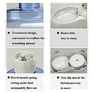 Automatic Pet Waterer,1 Gal(3.8L) Pet Water Dispenser,Replenish Pet Waterer,Dog Water Dispenser Station,Automatic Gravity Water Drinking Fountain Bottle Bowl Dish Stand by Meleg Otthon