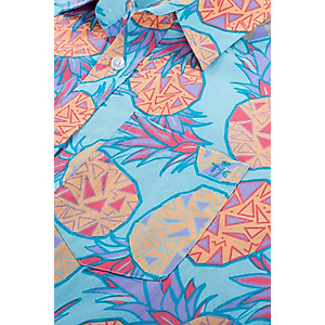 Tipsy Elves Men's Vacation Pineapple Hawaiian Shirt Size Medium