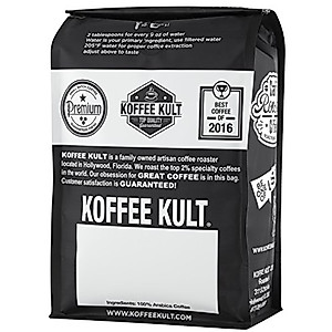 Koffee Kult Koffee Kult Medium Roast Smooth and Flavorful Medium Roast Coffee Beans- Perfect for a Relaxing Cup Anytime (Medium Roast, 32oz)
