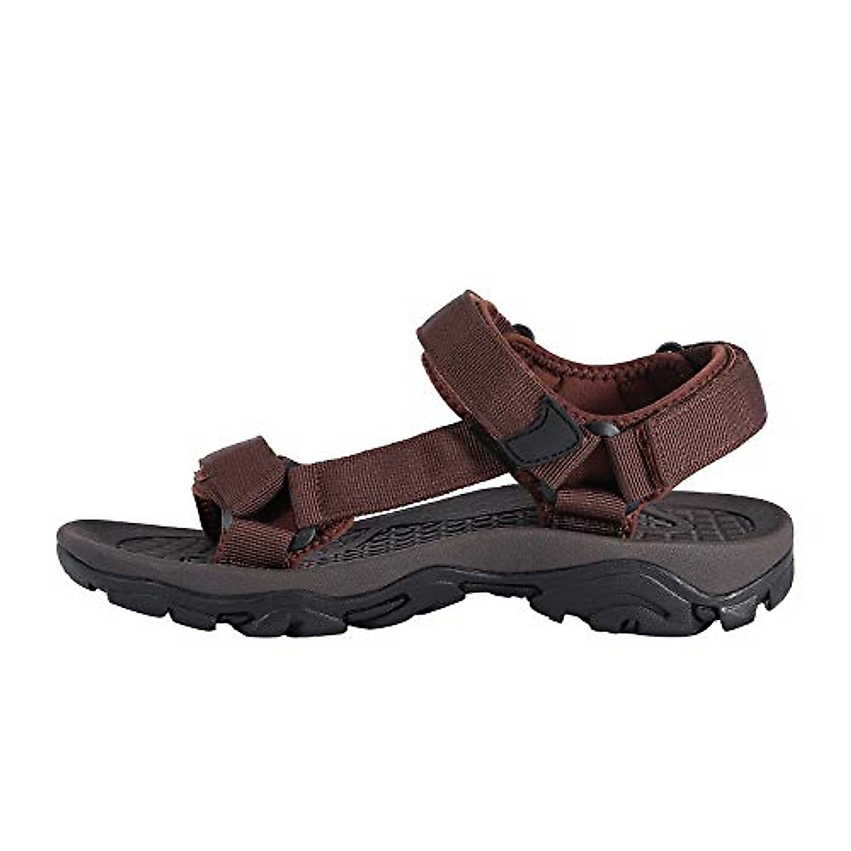 COLGO Men's Sport Sandals Comfort Classic Athletic Hiking Sandals with Arch Support Outdoor Wading Beach Water Shoes(8 M US, Brown)