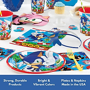 Unique Sonic Birthday Party Decorations - Sonic Party Decorations - Sonic Plates and Napkins, Tablecloth, Banner, Balloons, Checklist - Sonic Party Supplies - Sonic Birthday for 16