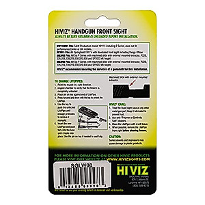HiViz SGLW08 Interchangeable LITEWAVE Front Handgun Sight for Sig Sauer, 8