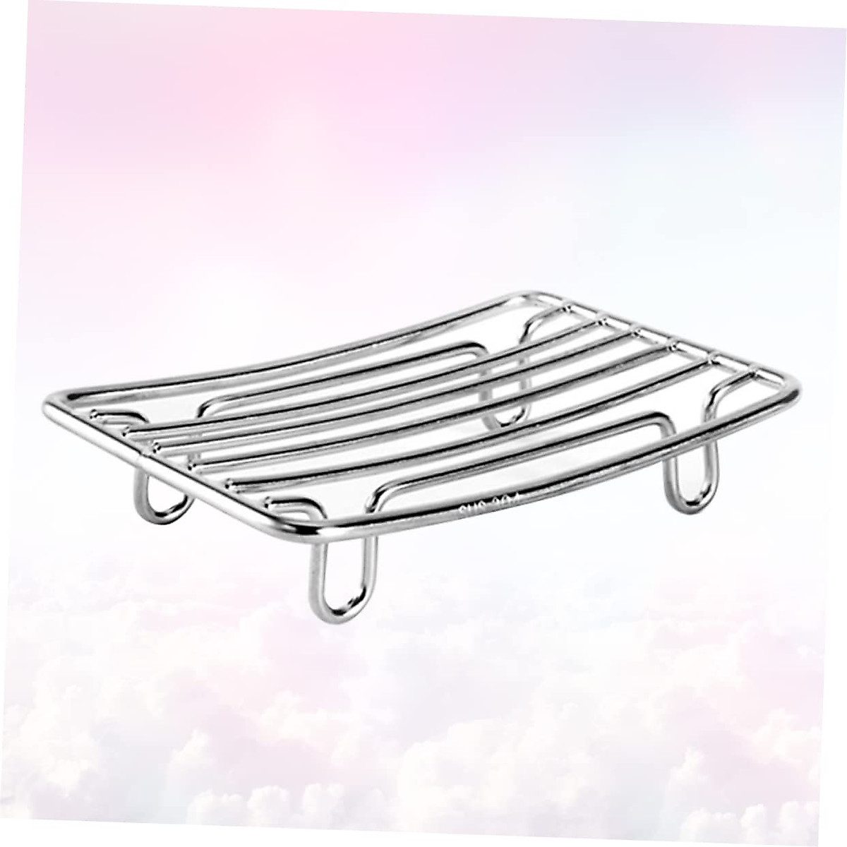 Zerodeko Sponge Tray 1pc Stainless Steel Tray Sink Tray soap Dispenser Tray Sink soap Holder Drain Soap Rack Bathroom Shelf Stainless Steel Soap Rack Soap Dish Holder Drain pan Storage