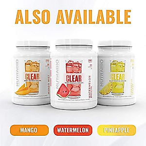 NutraBio Clear Whey Protein Isolate – Pure Whey Isolate for Men and Women, Delicious Fruit Flavors – Non-GMO, Zero Lactose – Watermelon Breeze, 20 Servings