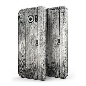 Design Skinz Design Skinz Dark Washed Wood Planks Full-Body Wrap Decal Skin-Kit for The Galaxy S9 Plus