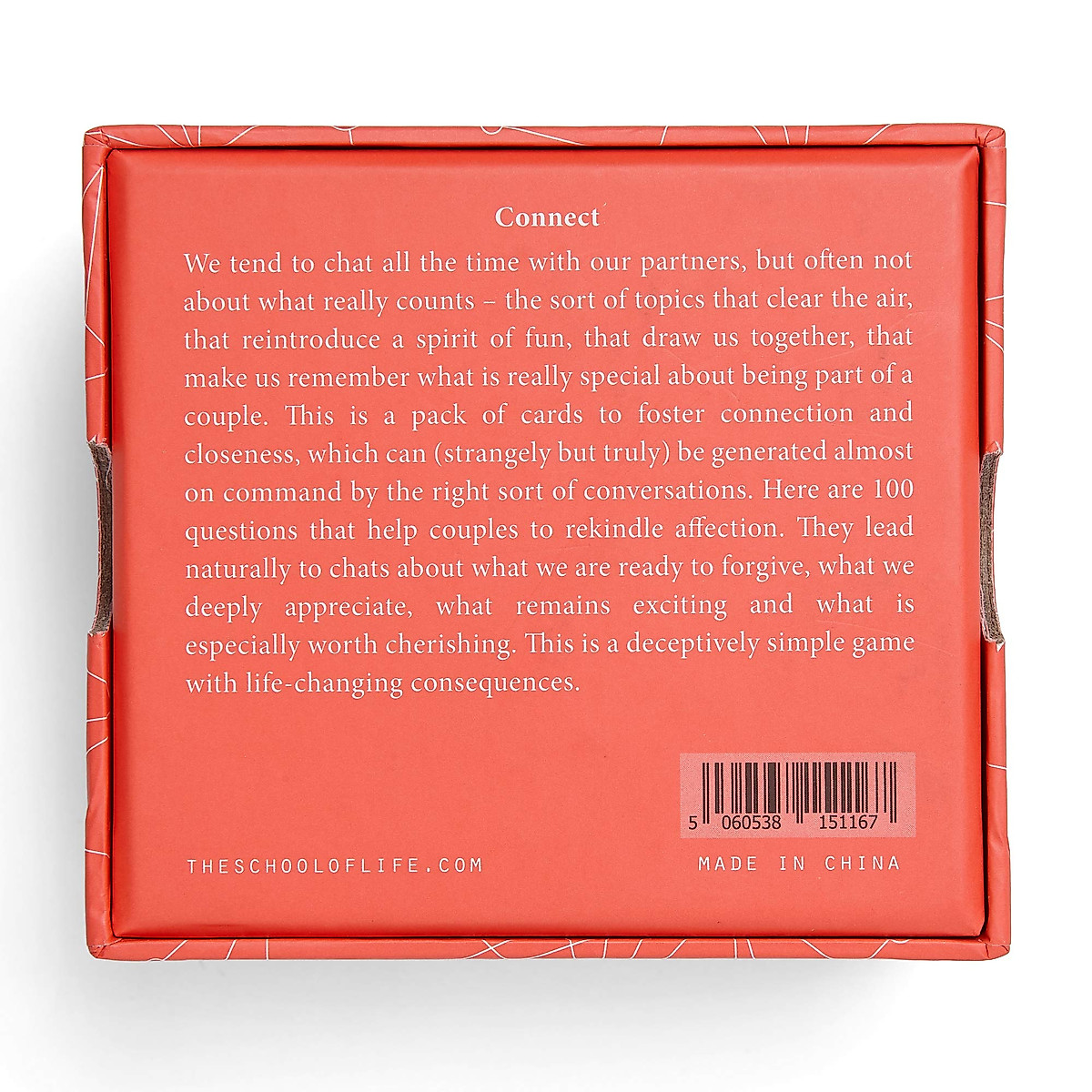 The School Of Life - Connect Game - Remember Why You Matter to One Another - Couple Conversation Cards