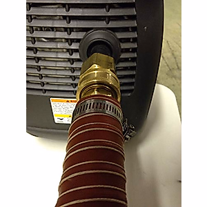 GenExhaust Compatible with Honda EU2200i/EU2000i Generator 1-1/2" Quick Disconnect Silicone Exhaust Extension 5 Foot Length