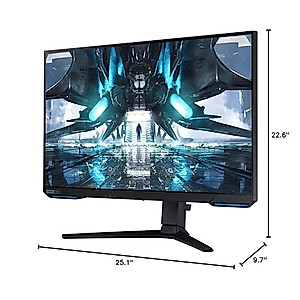 SAMSUNG 28" Odyssey G70A Gaming Computer Monitor, 4K UHD LED Display, HDR 400, 144Hz, G-Sync and FreeSync Premium Support, Front Light Panels, LS28AG700NNXZA, Black (Renewed)