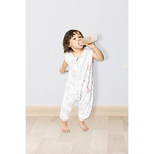 Baby Sleep Sack 12-24 Months, 0.5 TOG Sleep Sack Baby Wearable Blanket, Toddler Baby Sleep Sack with Feet, Sleeveless Breathable Sleep Sacks for Baby Boys or Girls Pink