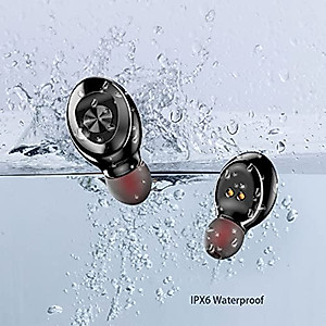 Teenway Bluetooth Earbud Headphones with Wireless Charging Case IPX6 Waterproof TWS Bluetooth 5.0 Stereo Headset XG8