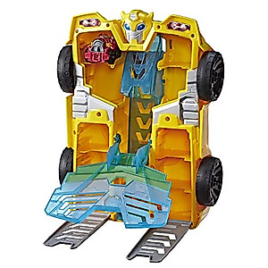 Playskool Heroes Transformers Rescue Bots Academy Bumblebee Track Tower 14" Playset, 2-in-1 Converting Robot, Collectible Toys for Kids Ages 3 & Up