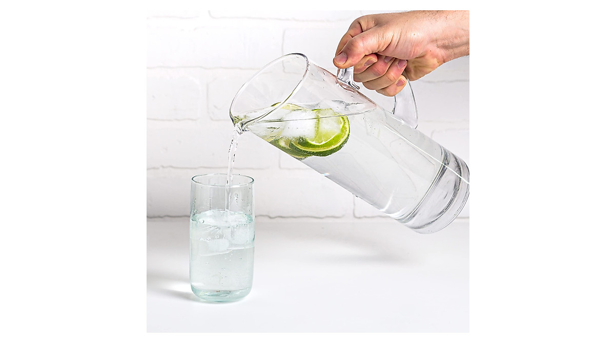 Elegant Glass Water Pitcher – 58 oz Serving Carafe