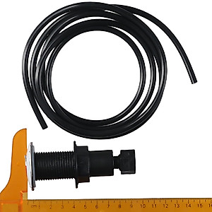 iuniq Bath Switch Tub 25mm Long Term Use ABS Garbage Processor Bright Chrome Plating Black Air Pressure Pressure Switch