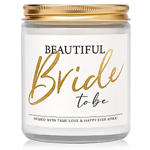 Bride Gifts, Beautiful Bride to Be Gifts - Lavender Scented Candles, Bridal Shower Gifts, Bachelorette Gifts for Bride, Engagement Gift, Engagement Gifts for Her, Couples