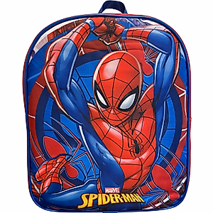 Ruz Spider-Man Toddle Boy 12 Inch Mini Backpack (Red-Blue)