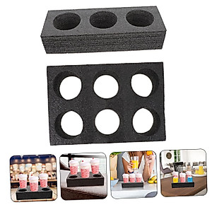 2pcs Milk Tea Cup Holder Sofa Cup Holder Drink Tray for Fridge Drink Carrier Packing Cup Tray Beverage Takeout Bag Beverage Takeout Holders Cup Carrier Bottle Rack epe re-usable