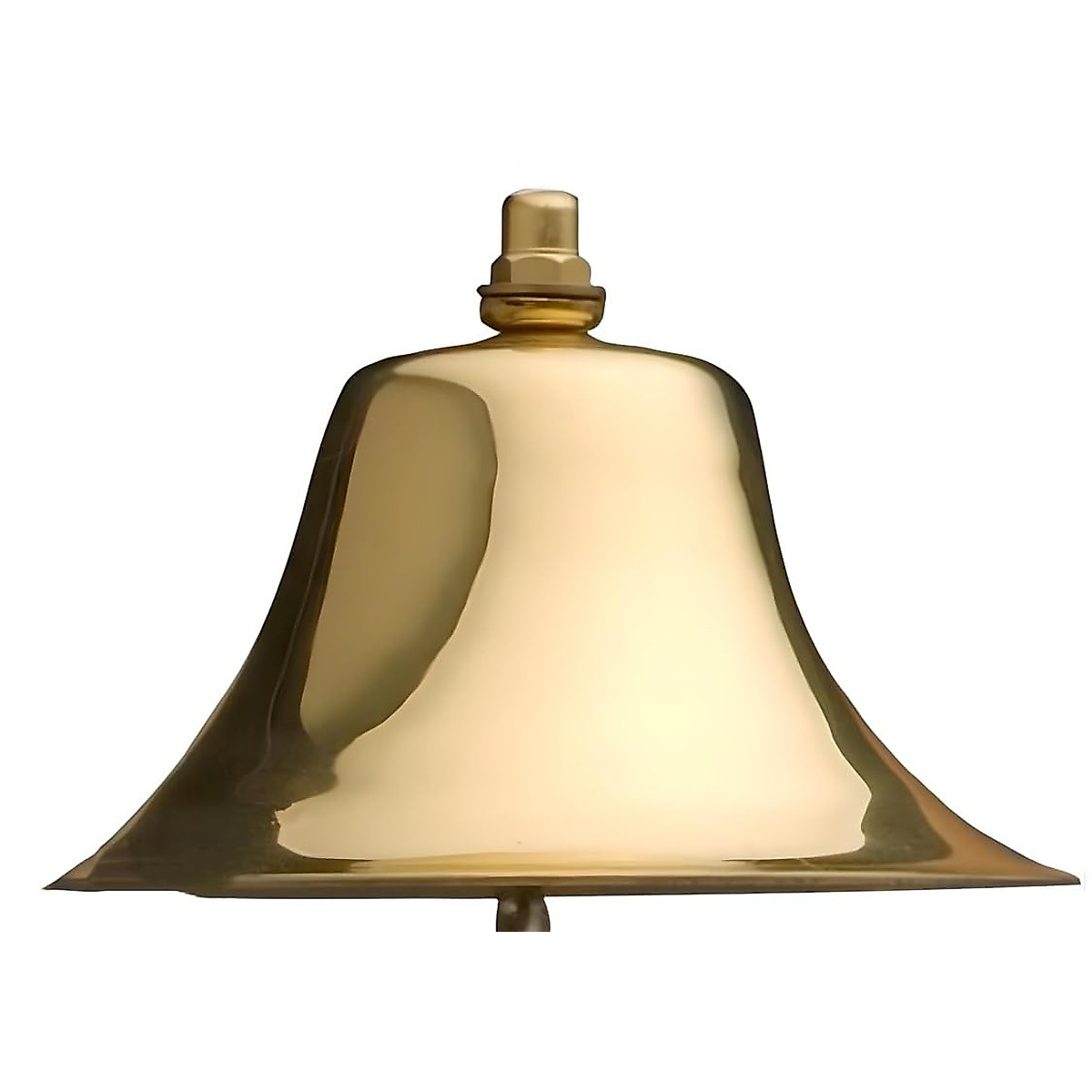 Bevin Bells Yacht Bell – Solid Brass 8" Fog Bell | Ship Bell | Boat Bell | Wonderful Tone with a Loud and Long Ring | Hanging Bell | Highly Polished and Lacquered | Made of Solid Brass | Made in USA