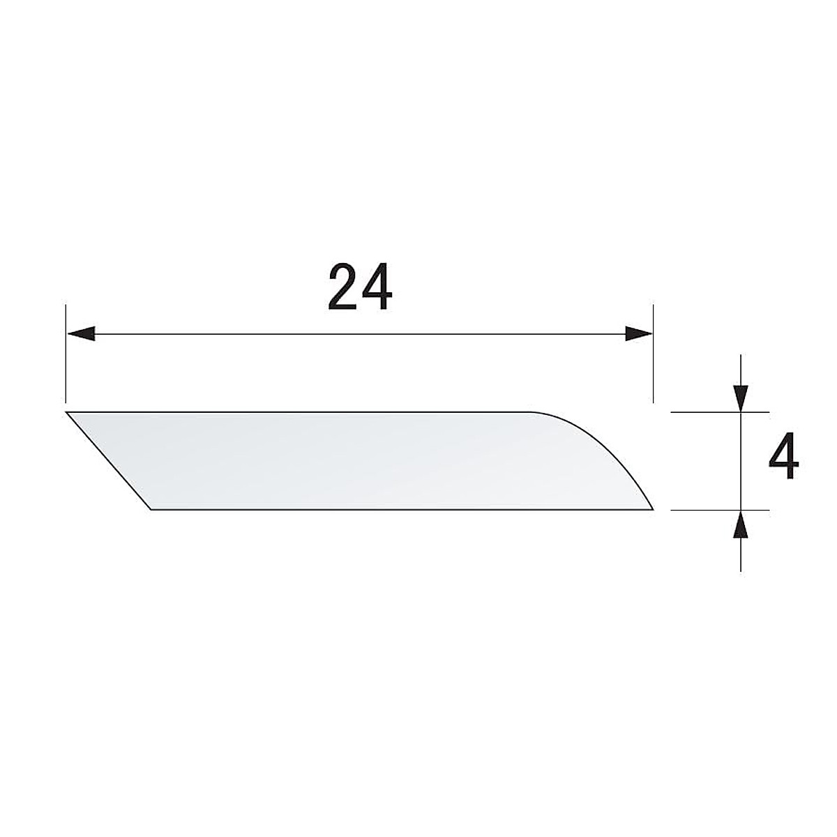Argofile MFC2001 Precision Ceramic Deburring Tool, Micro Finish, T-Replacement Blades (Pack of 2)