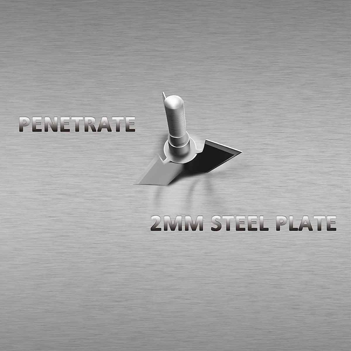 DEEPOWER 4-Pack Archery Broadhead 3 Blade 100 Grain Broadhead Solid Hunting Broadhead Fixed 3 Blade 420 Stainless Steel