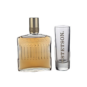 Stetson Original Leather Cologne & Gwp Shot Glass