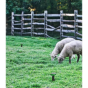 Solar Mole Repellent, Ultrasonic & Solar Powered Gopher Repellent, Waterproof Sonic Groundhog Repeller Rodent Gopher Deterrent Vole Chaser for Lawn, Yard & Garden of Outdoor Use (4 Pack)