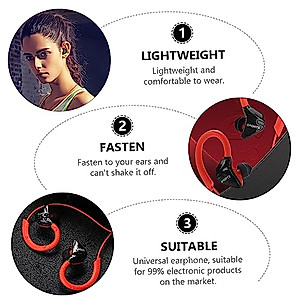 UKCOCO 2 Pairs Earphones Over Ear Earbuds Non Earplug Headphones Wired Earpiece Noise Cancelling Headphones Wireless Headphones Wired Stereo Headphones Earphone in-Ear Earphone