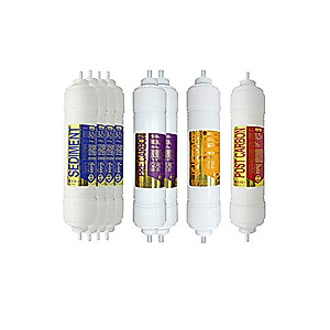 8EA Premium Replacement Water Filter 1 Year Set for Hyundai Q-sis : W2-360/W2-360E/Romeo1/Romeo2/Juliet1/Juliet2/Poseidon - 1 micron