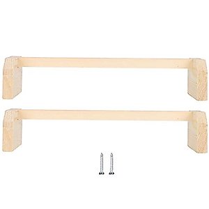 Velaurs 15.7 x 4.7 x 3.1in Square Pole Safe Wooden Hens Roosting Stand, Large Bird Stand, for Pet Chicken Large Bird
