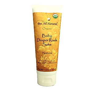 BEE ALL NATURAL Baby Diaper Rash Salve Natural, 2.6 OZ