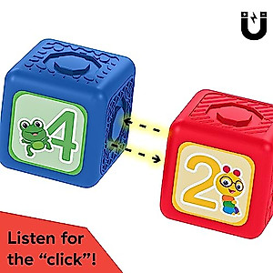 Baby Einstein Connectables 6 Piece Set STEAM Learning Magnetic Blocks Baby 6 Months+ Toddler Montessori Toys for 1 2 3 4 5 Year Old