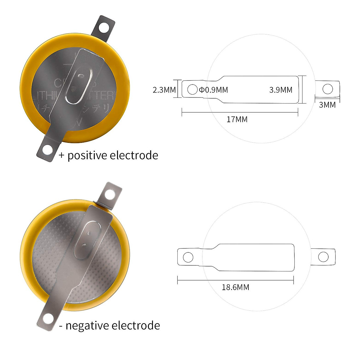 12 Pack CR1616 Battery, CR1616 3V Button Cell Lithium Battery with Solder Tabs for for Pokemon, Gameboy Color, GameBoy Advance Game Battery Replacement