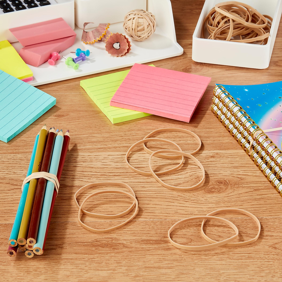 Alliance Rubber 24335 Sterling Rubber Bands Size #33, 1 lb Box Contains Approx. 850 Bands (3 1/2" x 1/8", Natural Crepe)