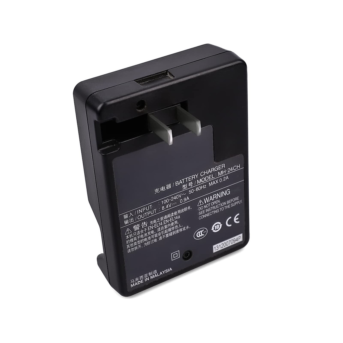Liphontcta MH-24 Wall Quick Charger for Nikon: EN-EL14 EN-EL14A Li-ion Battery D5100 D5200 D5300 D5500 D5600 D3100 D3200 D3300 D3400 D3500 P7000 P7100 P7700 P7800 Camera Power Supply