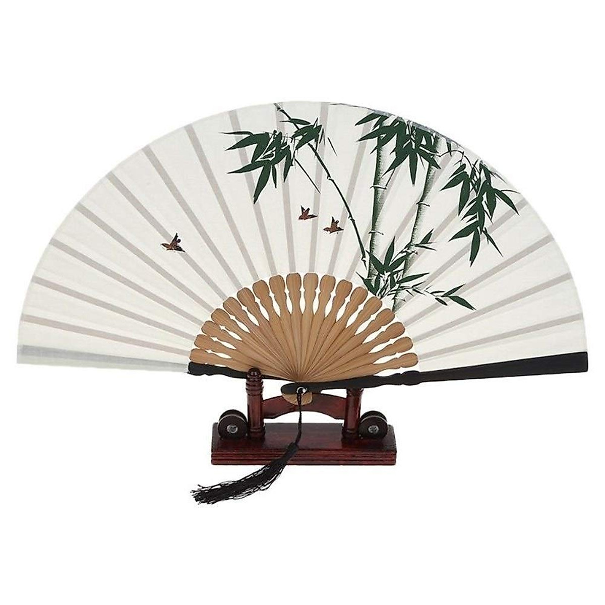 Hand Fan Folding Fan,Hand-held Fan,Vintage Summer Bamboo Folding Fan Hand Held Fan Dance Wedding Party Pocket Gifts Fans Hand Paper Folding Props Vintage style